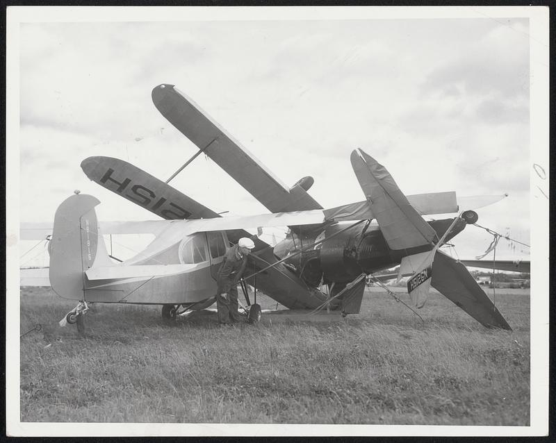 Nightmare at Beverly-The hurricane's high winds picked up plane on ...