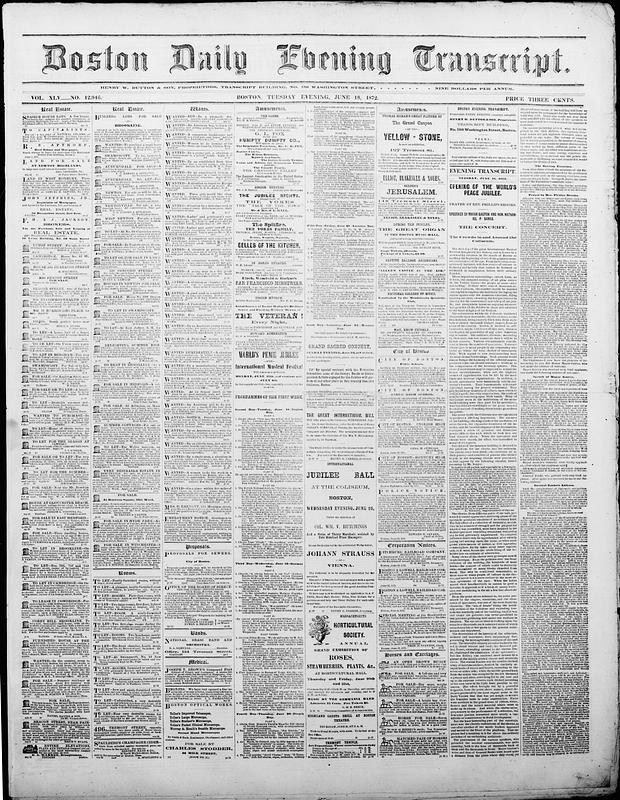 Boston Daily Evening Transcript - Digital Commonwealth