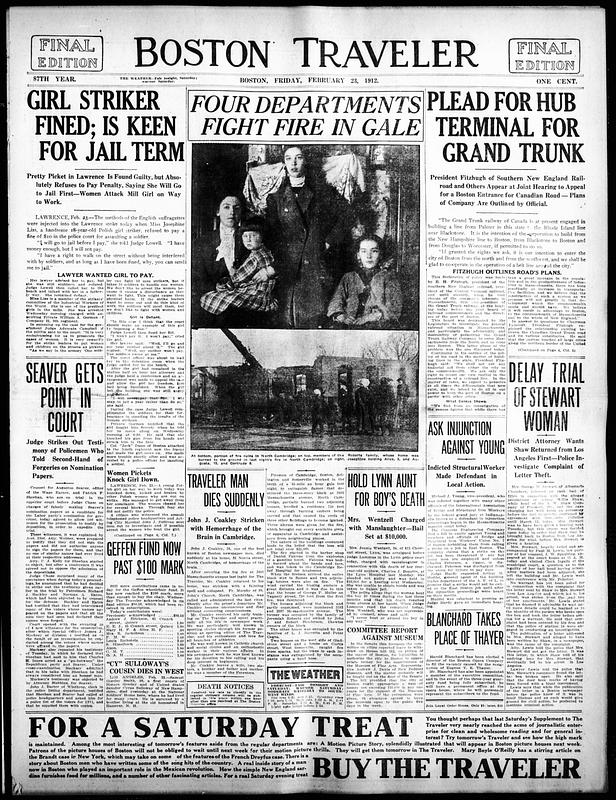 The Boston Traveler. February 23, 1912 - Digital Commonwealth