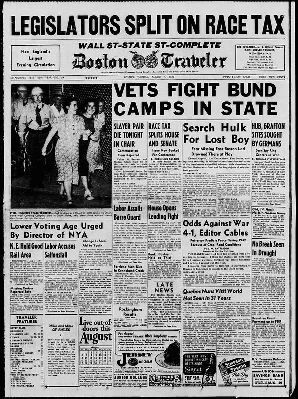 The Boston Traveler. August 01, 1939 - Digital Commonwealth