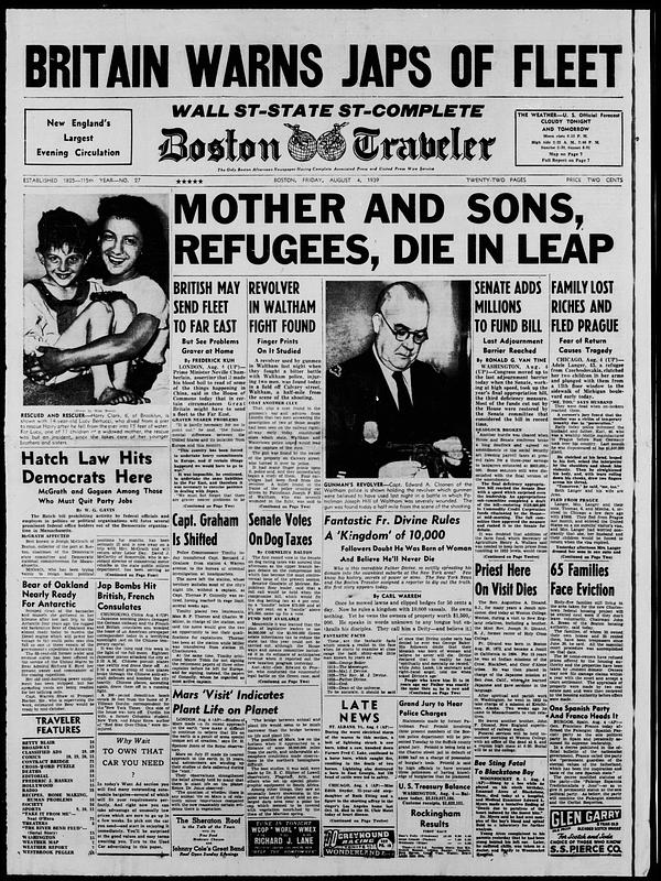 The Boston Traveler. August 04, 1939 - Digital Commonwealth