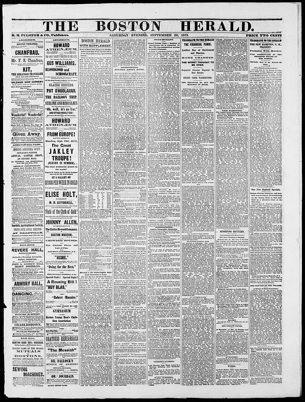 The Boston Herald. September 20, 1873 - Digital Commonwealth