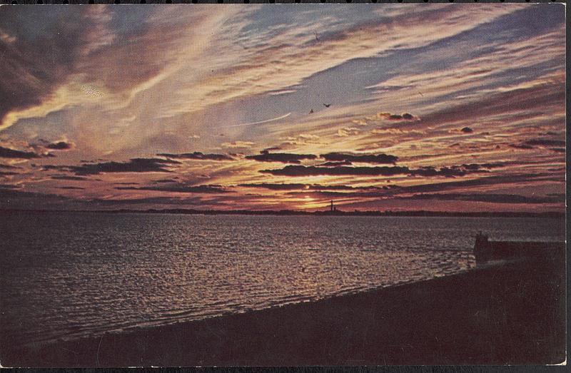 Sunset over Cape Cod Bay - Digital Commonwealth