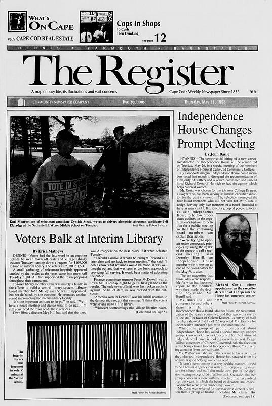The Register. May 21, 1998 - Digital Commonwealth