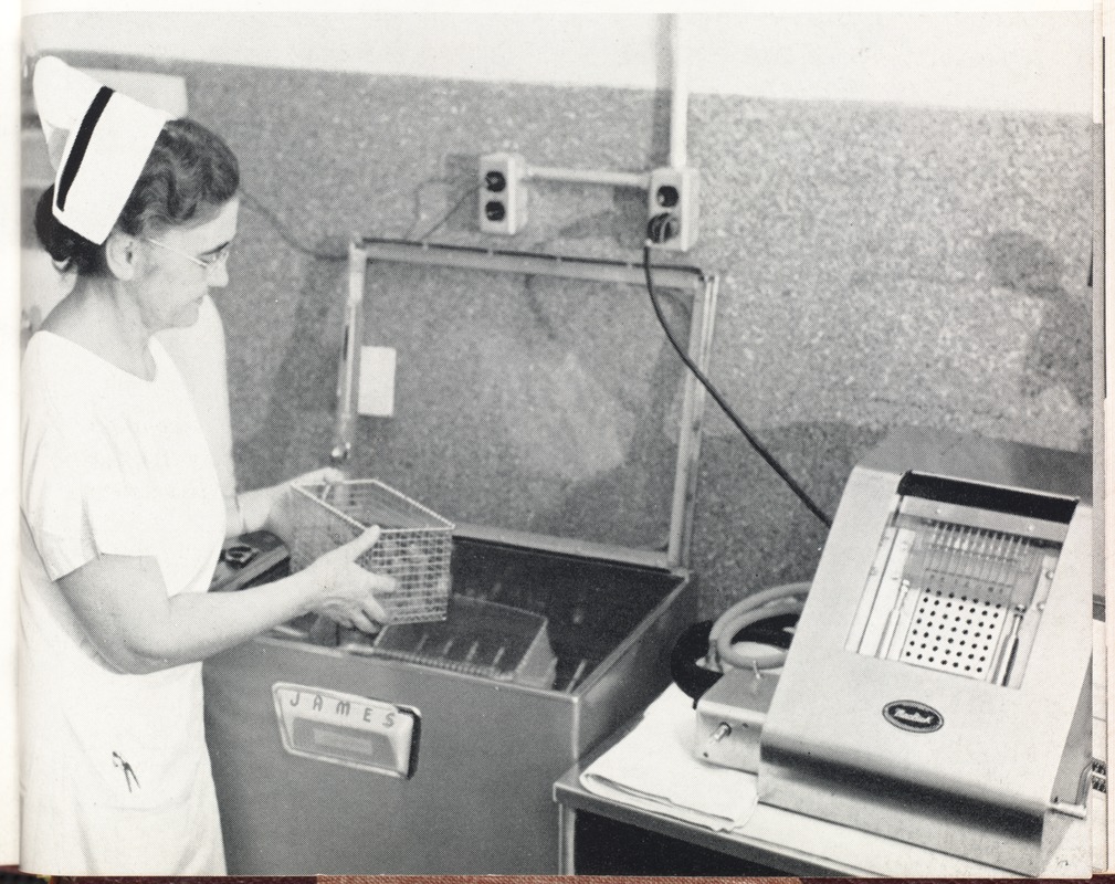 Automatic syringe-washer and needle-cleaner at Faulkner Hospital ...