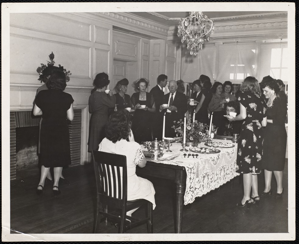 President's tea 1946 - Digital Commonwealth
