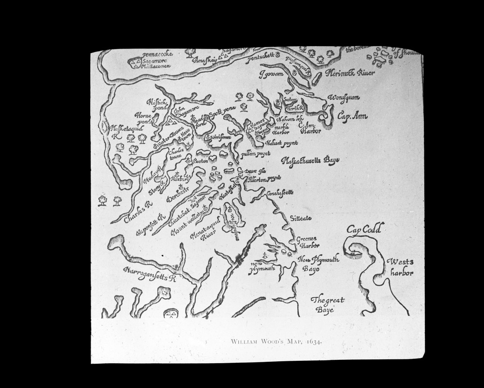 Wood's map of New England - Digital Commonwealth