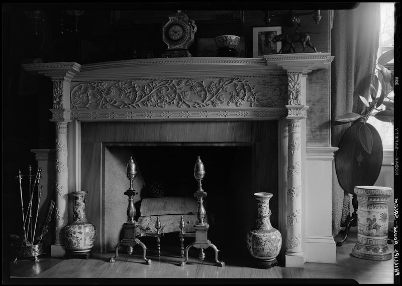 Stephen Phillips House, Salem, fireplace - Digital Commonwealth