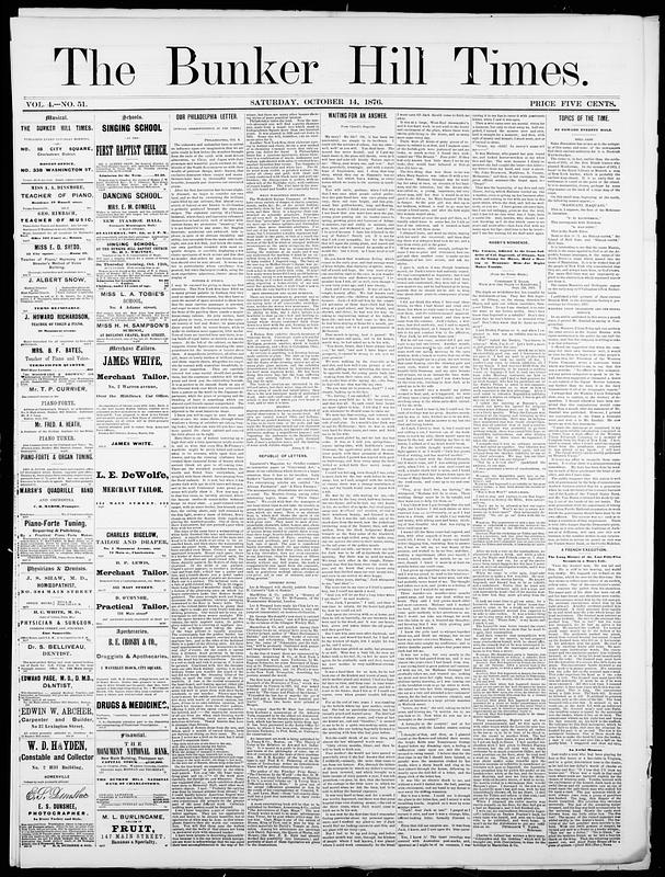 The Bunker Hill Times, October 14, 1876 - Digital Commonwealth