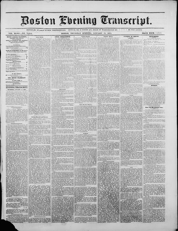 Boston Evening Transcript - Digital Commonwealth