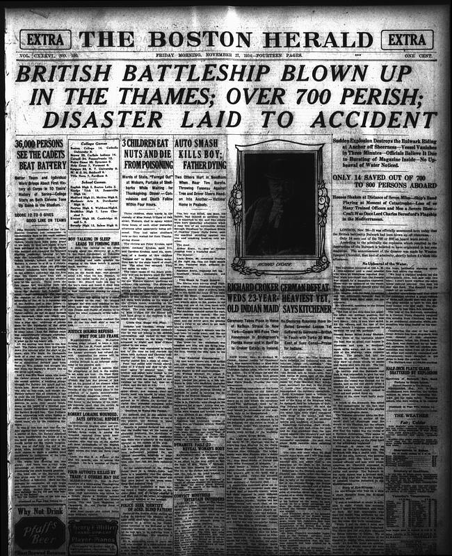 The Boston Herald. November 27, 1914 - Digital Commonwealth