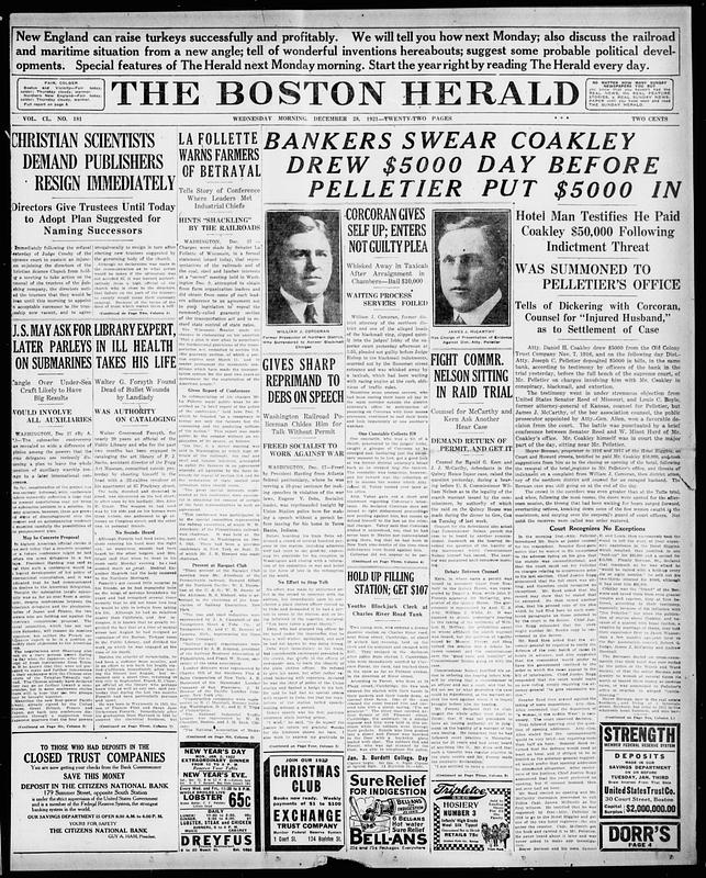 Boston Herald. December 28, 1921 - Digital Commonwealth