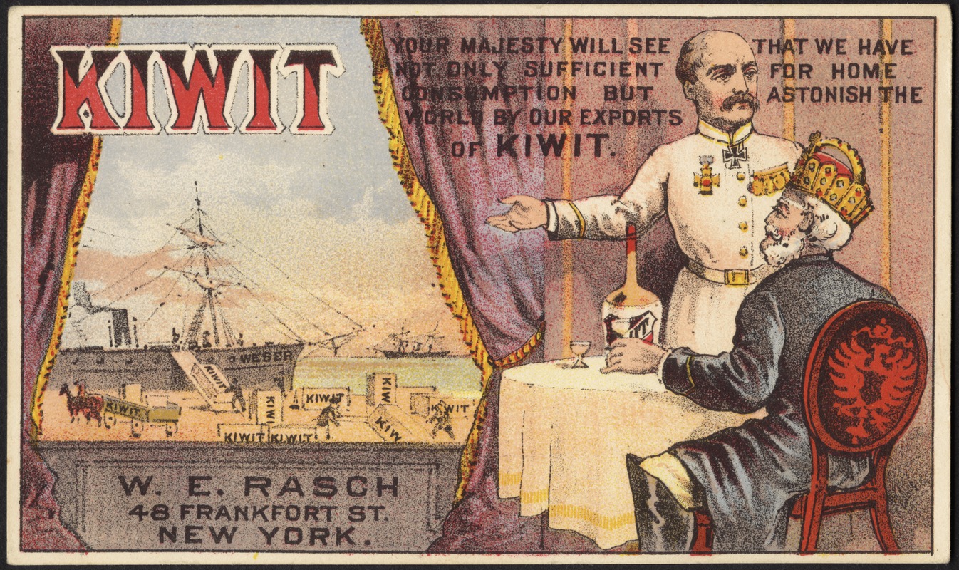 Kiwit, your majesty will see that we have not only sufficient for home ...