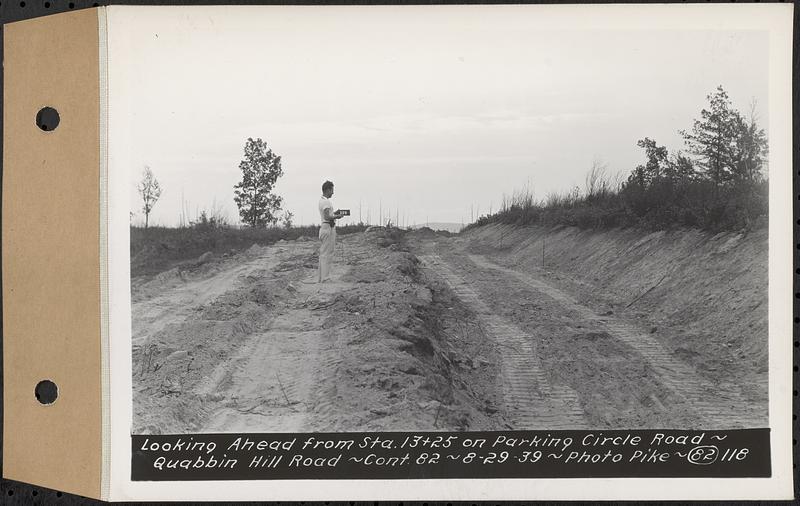 Contract No. 82, Constructing Quabbin Hill Road, Ware, looking ahead ...