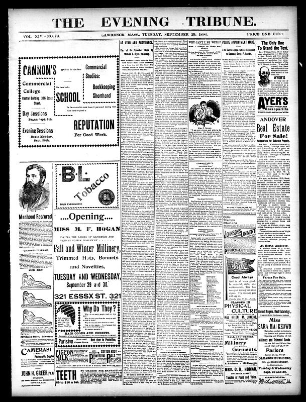 The Evening Tribune. September 29, 1896 - Digital Commonwealth