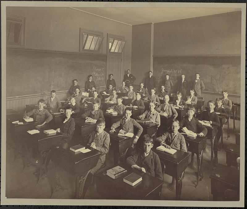 Boston Latin School, interior, Fifth Class - Digital Commonwealth