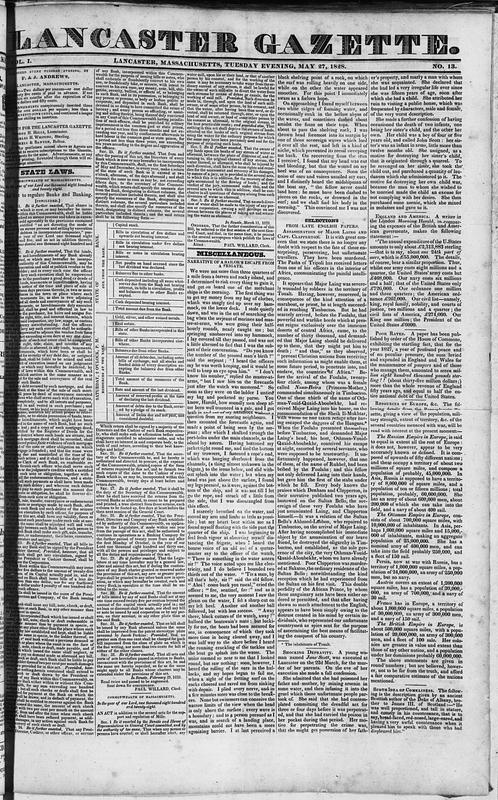 Lancaster Gazette - Digital Commonwealth