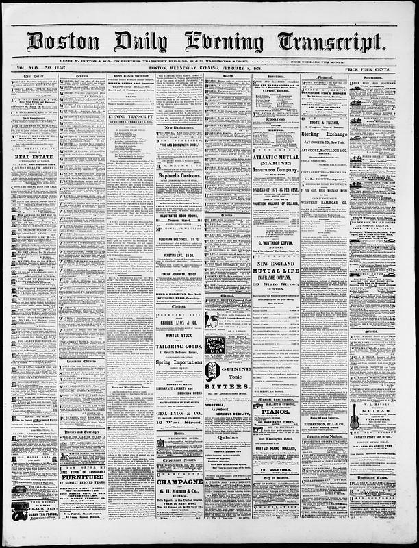 Boston Daily Evening Transcript - Digital Commonwealth