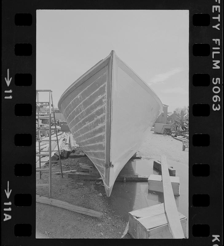 Boat half painted - Digital Commonwealth