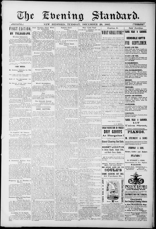 Evening Standard. December 29, 1885 - Digital Commonwealth