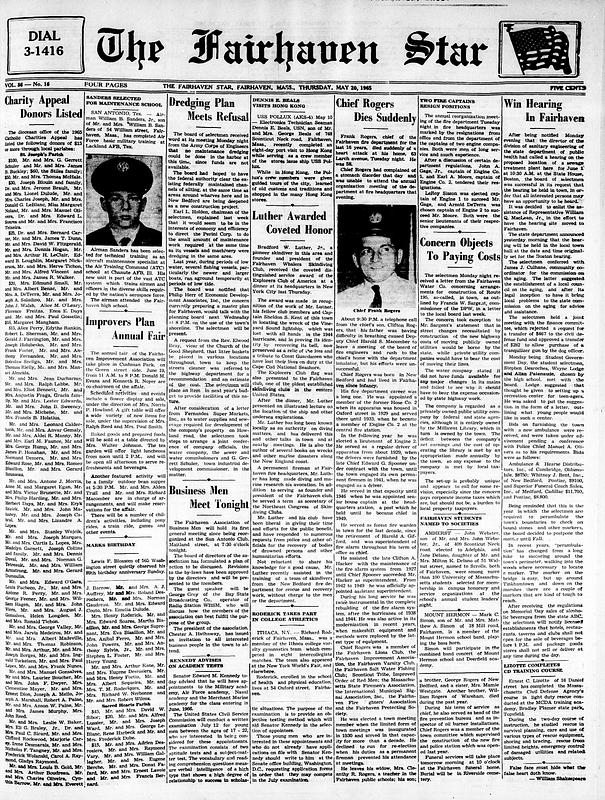 The Fairhaven Star. May 20, 1965 - Digital Commonwealth