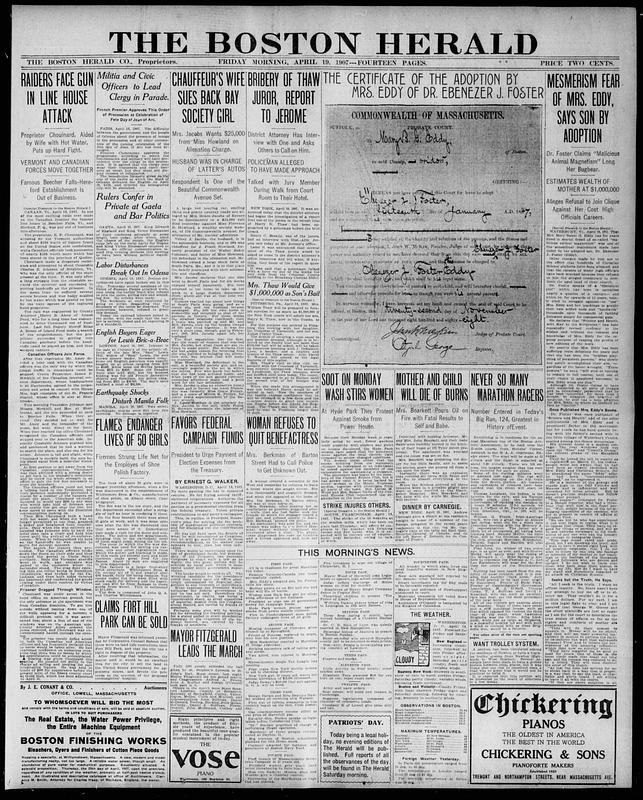 The Boston Herald. April 19, 1907 - Digital Commonwealth