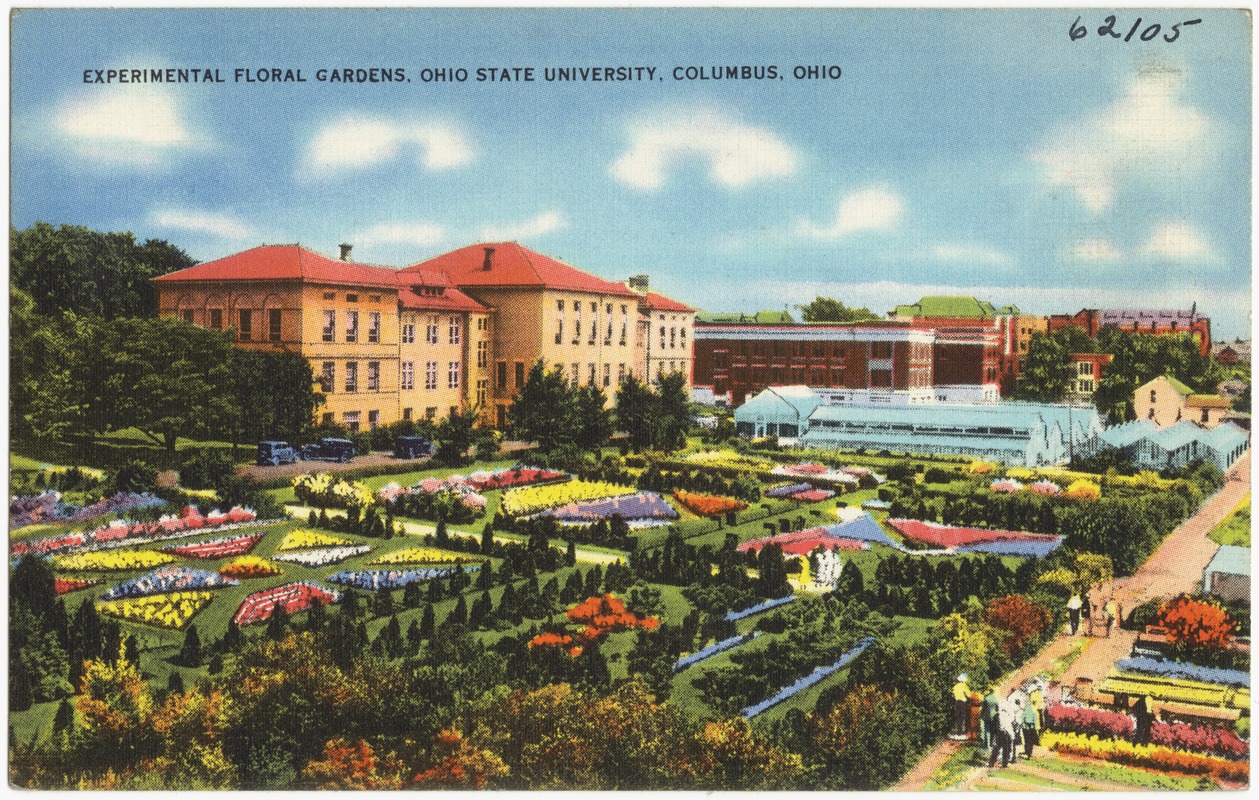 Experimental floral gardens, Ohio State University, Columbus, Ohio ...