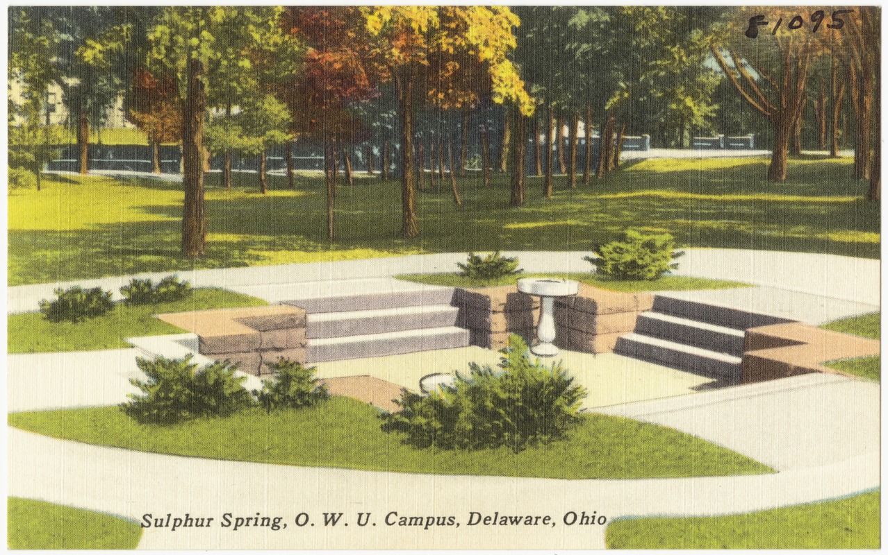 Sulphur Spring, O. W. U. Campus, Delaware, Ohio - Digital Commonwealth