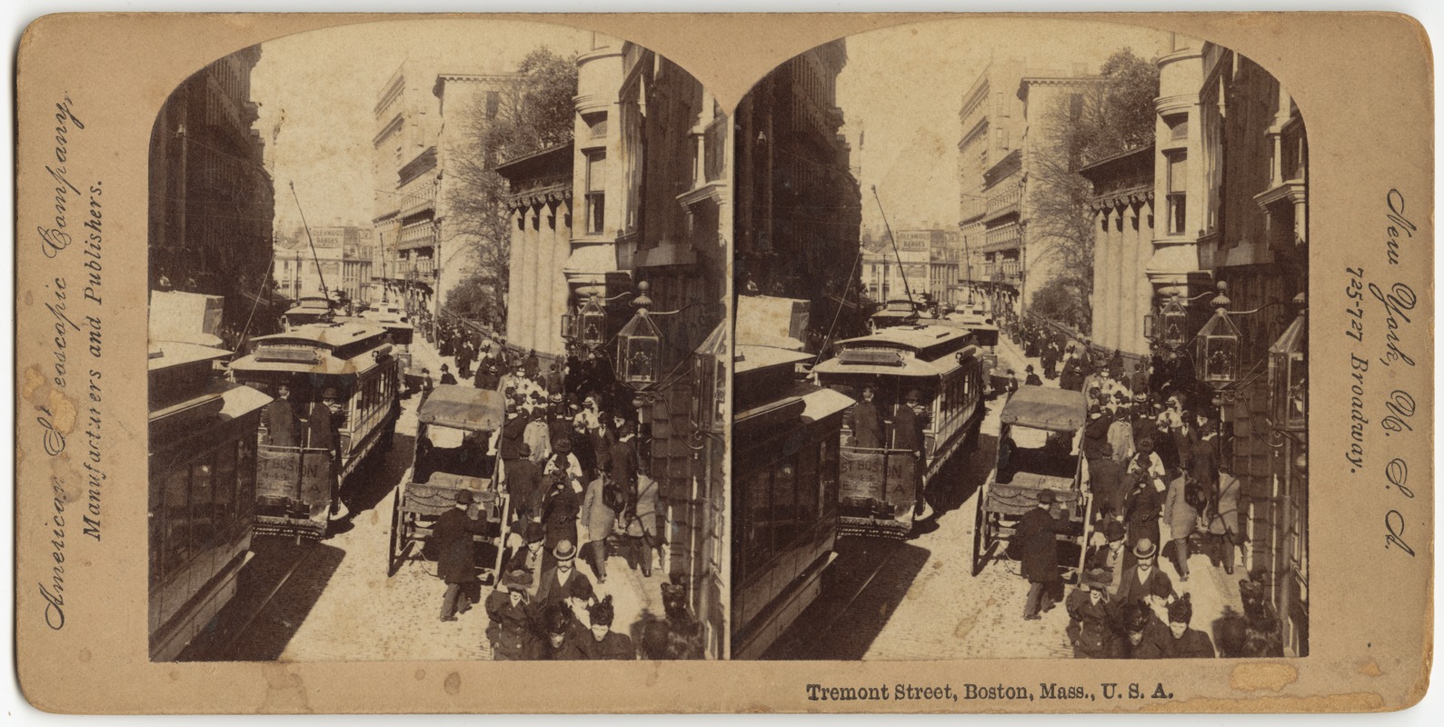 Tremont Street, Boston, Mass. U.S.A. - Digital Commonwealth