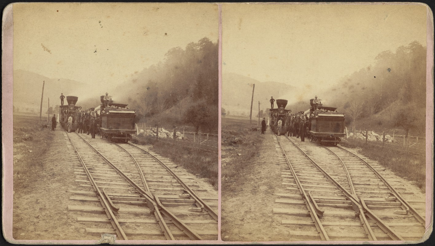 At Townshend Station B & W RR - Digital Commonwealth