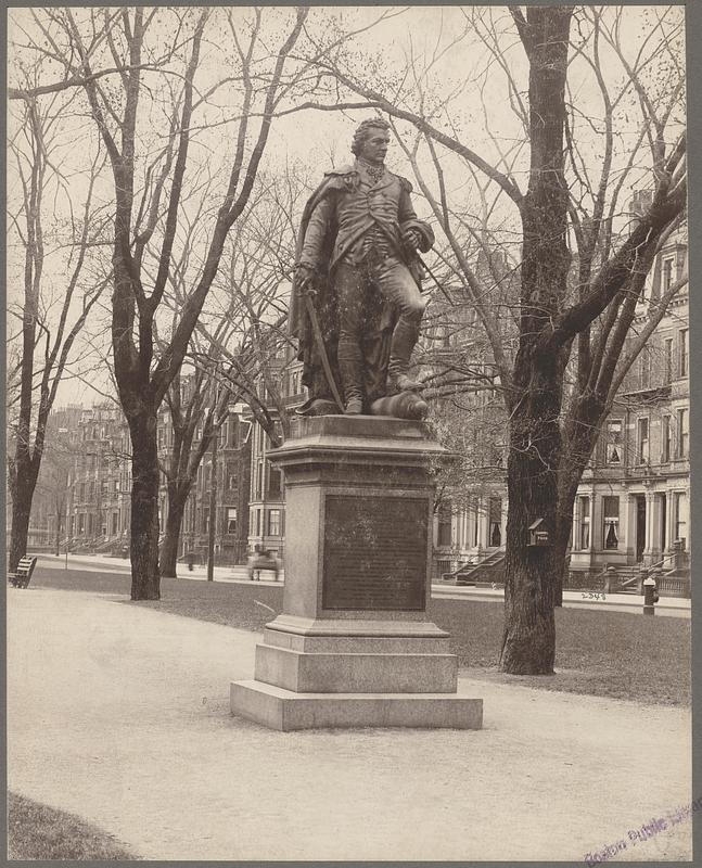 Massachusetts, Boston, John Glover statue, Commonwealth Ave. - Digital ...