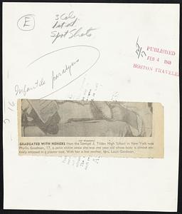 Graduated With Honors--Seventeen-year-old Phyllis Goodman, a polio ...