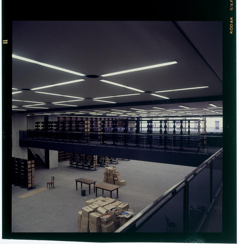 Johnson Building, 1st floor from mezzanine - Digital Commonwealth