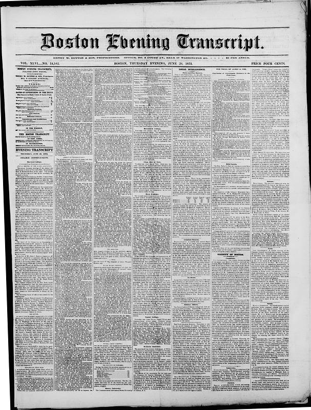 Boston Evening Transcript - Digital Commonwealth