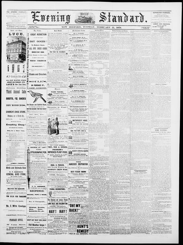 Evening Standard. February 11, 1879 - Digital Commonwealth