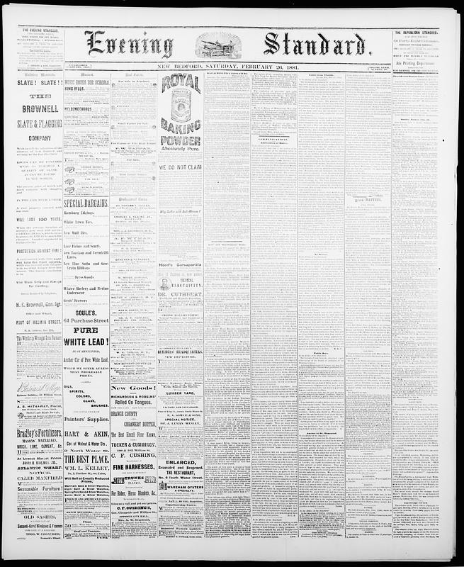 Evening Standard. February 26, 1881 - Digital Commonwealth