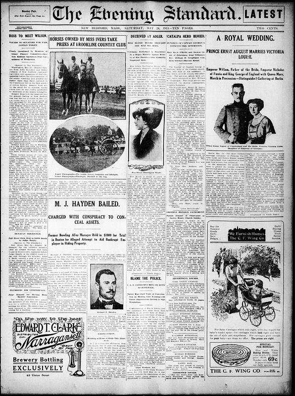 Evening Standard. May 24, 1913 - Digital Commonwealth