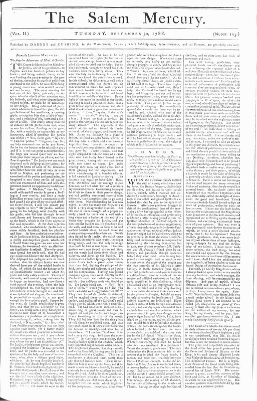 The Salem Mercury. September 30, 1788 - Digital Commonwealth
