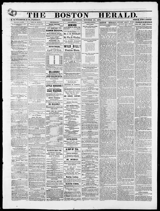 The Boston Herald. October 23, 1873 - Digital Commonwealth