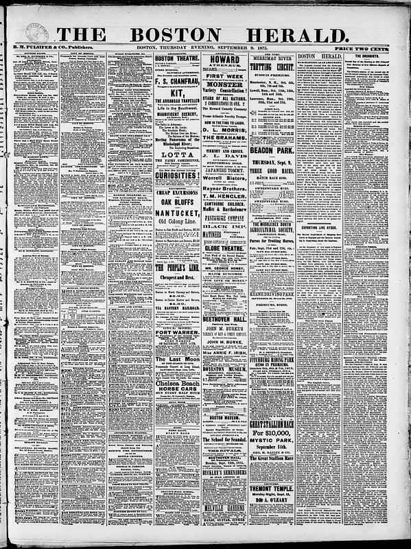 The Boston Herald. September 09, 1875 - Digital Commonwealth