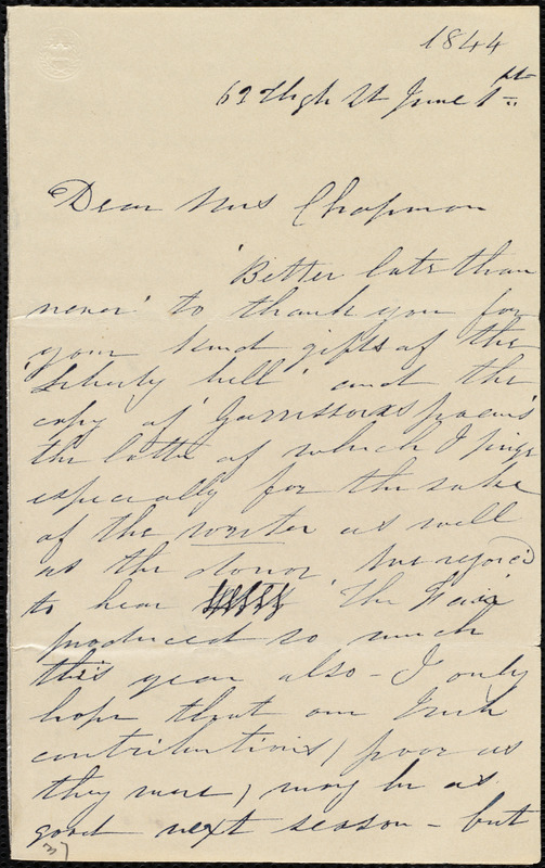 Letter from Annie Allen, 62 High St[reet], [Dublin, Ireland], to Maria ...