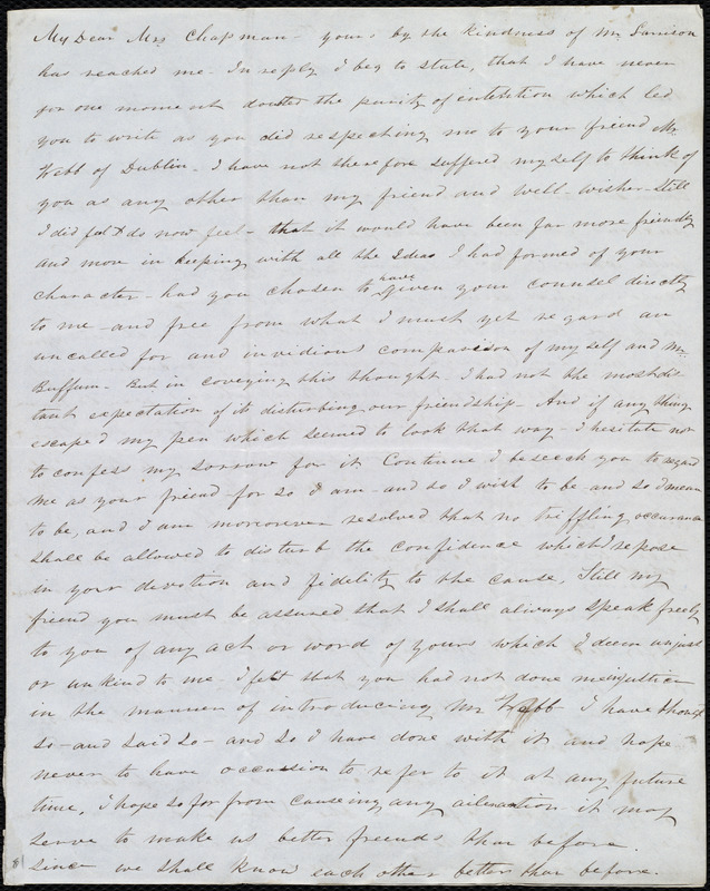 Letter from Frederick Douglass, London, [England], to Maria Weston ...