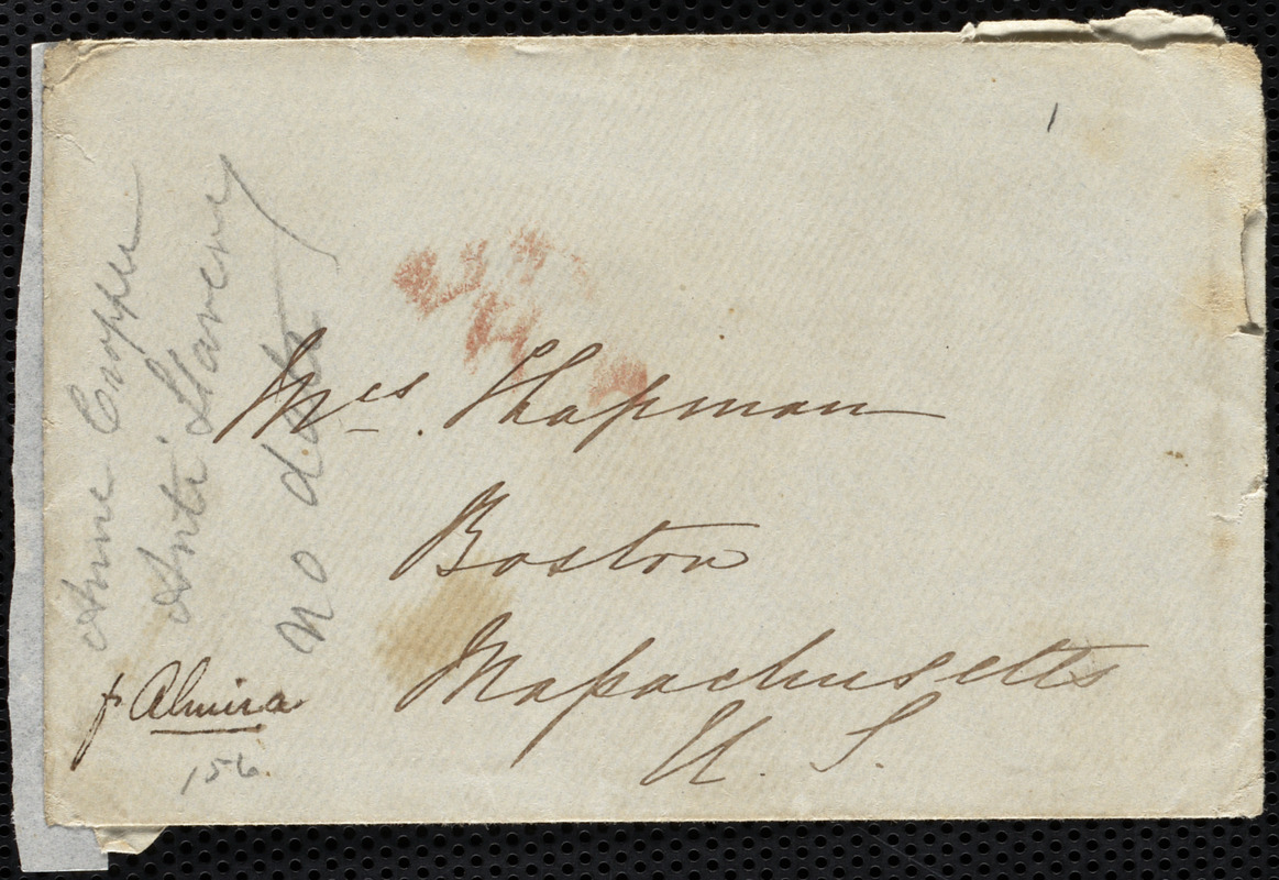 Letter from Anne Cropper, [England], to Maria Weston Chapman, [1846 ...