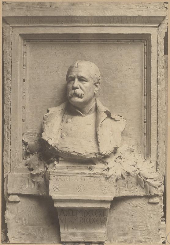 Plaster model for bust of F. A. Walker in McKim courtyard - Digital ...