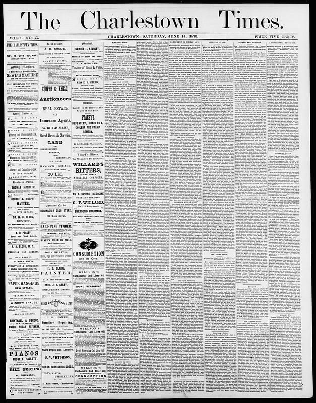 The Charlestown Times. June 14, 1873 - Digital Commonwealth