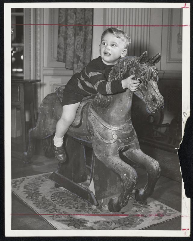 Early American Hobby horse is ridden Sean Cronin, 2 1/2 - Digital ...