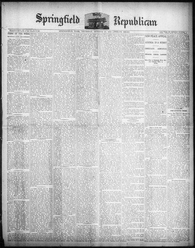 Springfield Weekly Republican - Digital Commonwealth