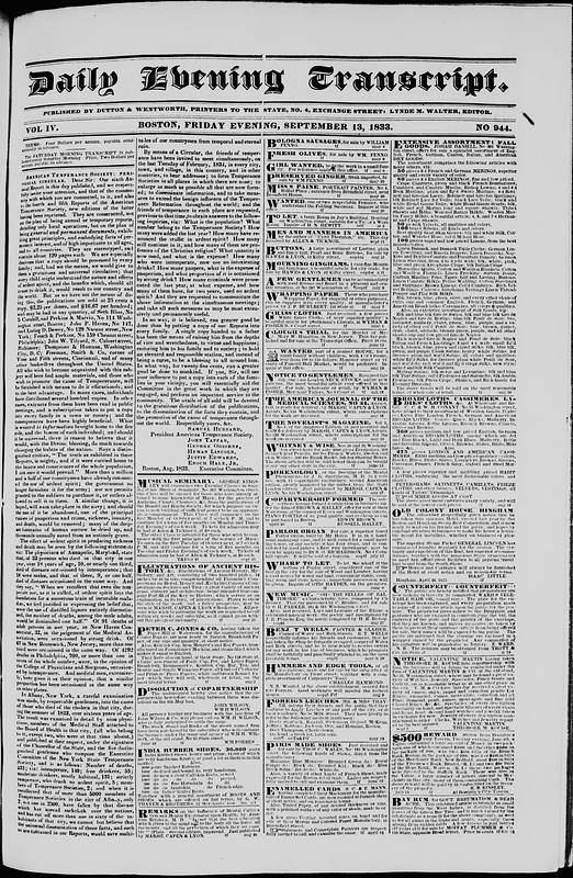 Daily Evening Transcript - Digital Commonwealth