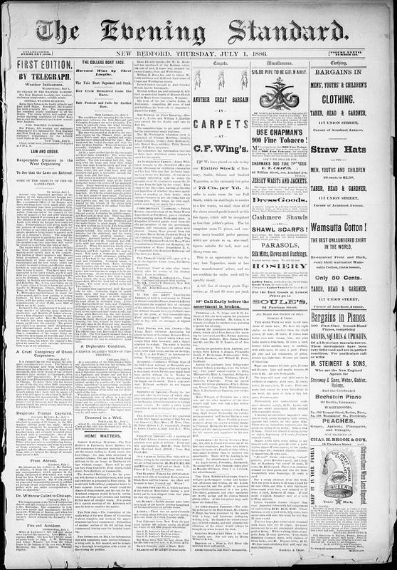 Evening Standard. July 01, 1886 - Digital Commonwealth