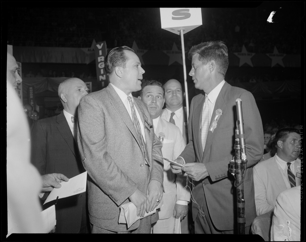 JFK on the convention floor - Digital Commonwealth